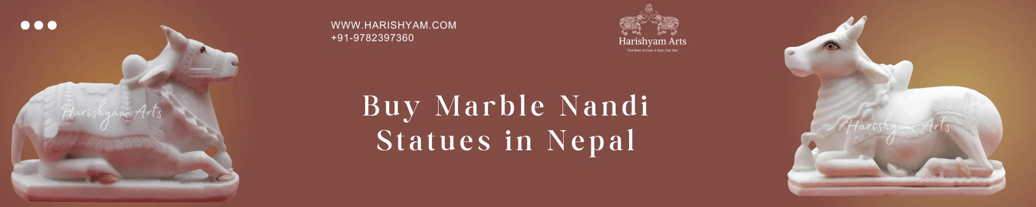 Nandi Marble Murti Nepal | Divine Statues