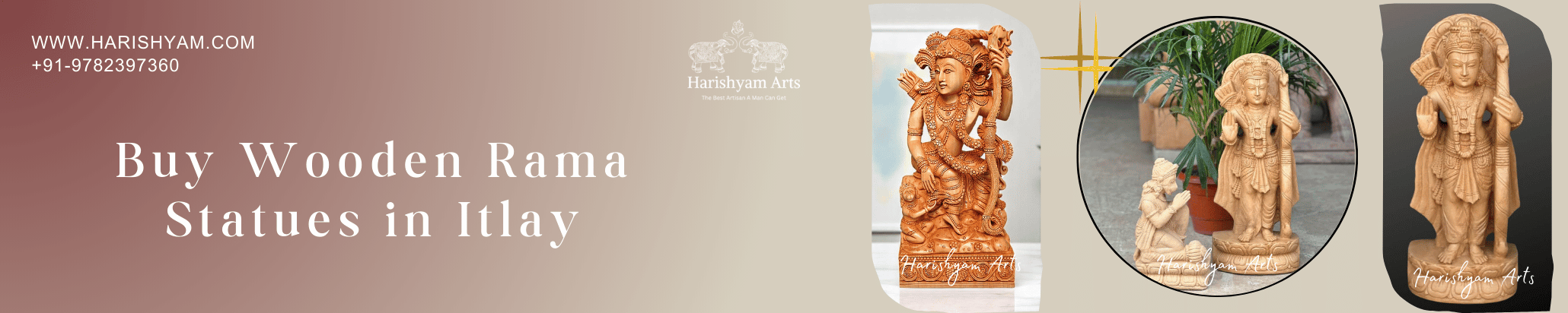 Buy Wooden Rama Statues in Italy
