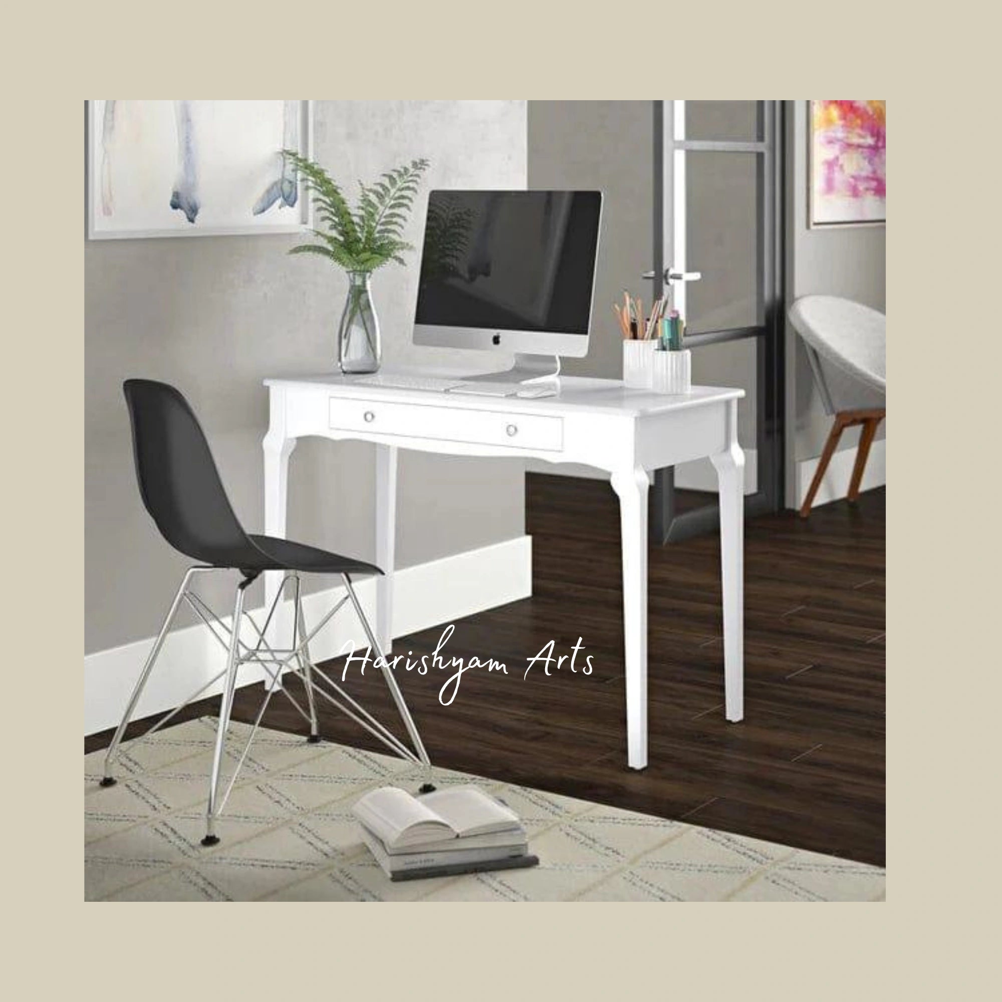 Classic Teak Wood Study Desk for Timeless Elegance